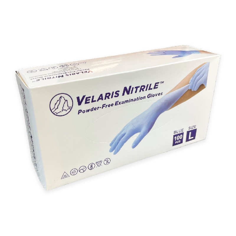 Quality Essential - Velaris Valaris Pure Nitrile Gloves Small-blue ...